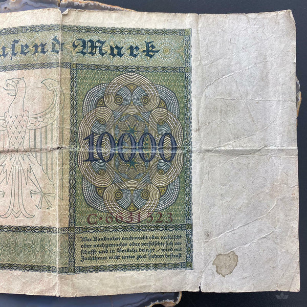 1922 Germany 10000 Marks Berlin Large Reichsbanknote, Collectible ...